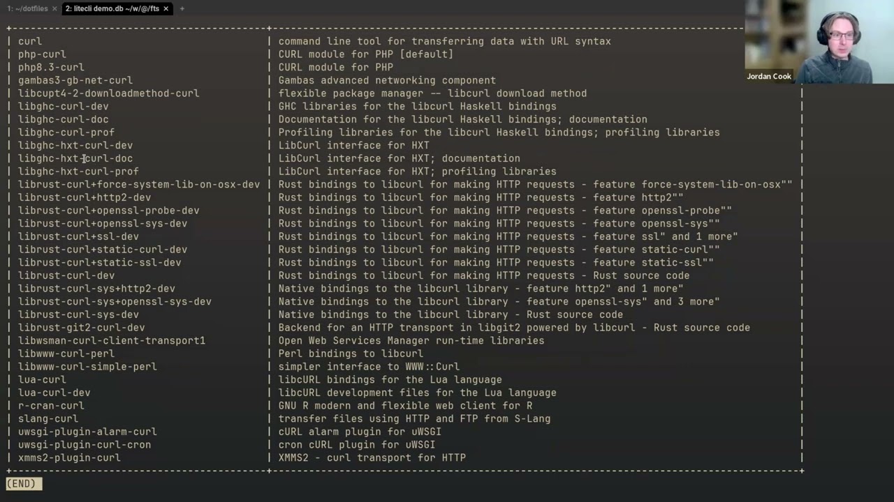 February 2025:  SQLite full text search