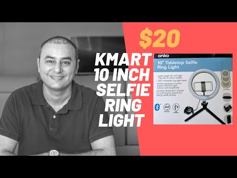 An In-depth Review Of The $20 Kmart Tabletop Selfie Ring Light // Reviewing Brightness and Angles