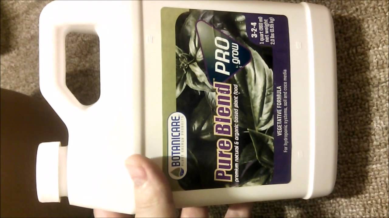 Botanicare Pure Blend Pro Grow Review 2015