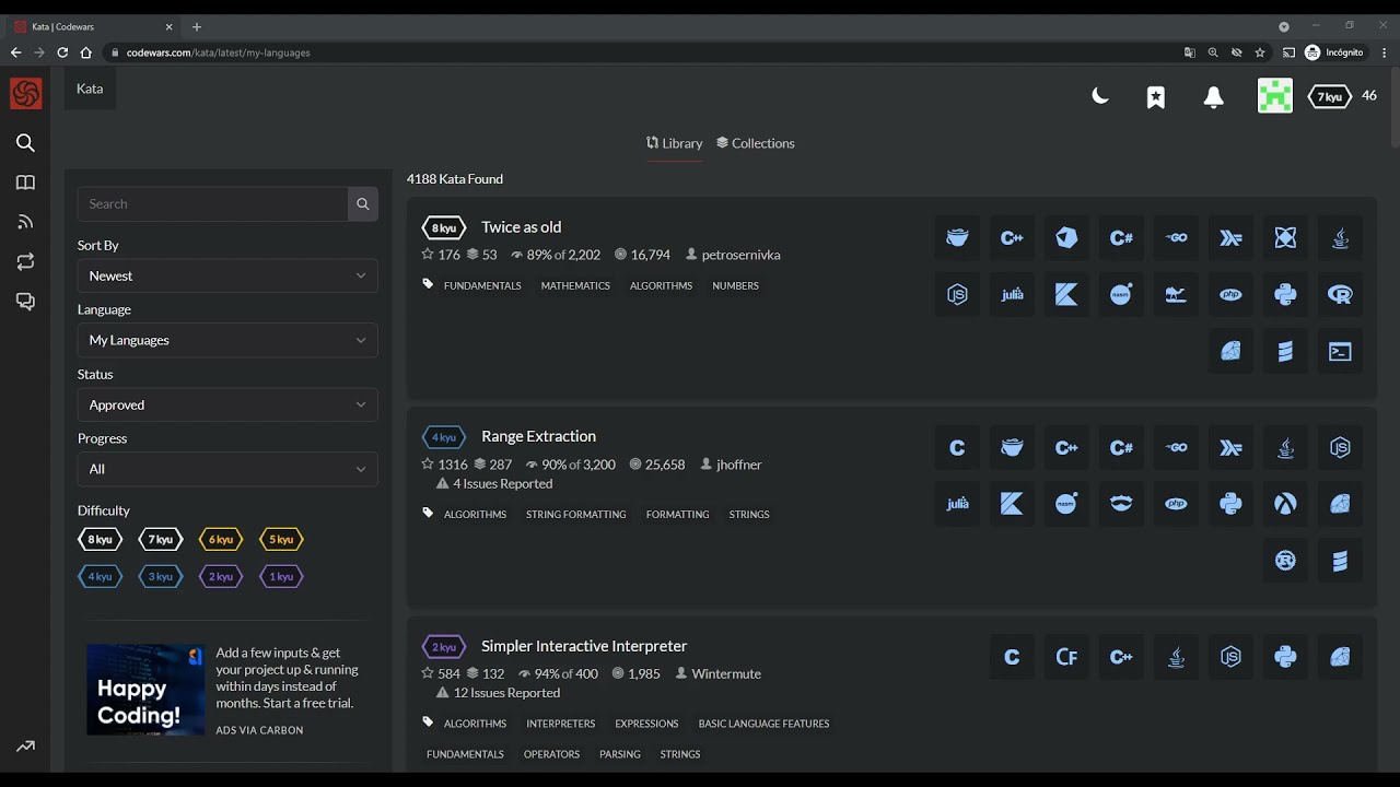 Codewars #4 Ejercicios con python (Kata 7)
