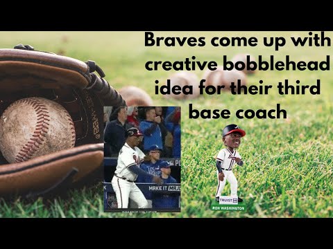 Braves come up with a creative bobblehead for their third base coach Ron Washington