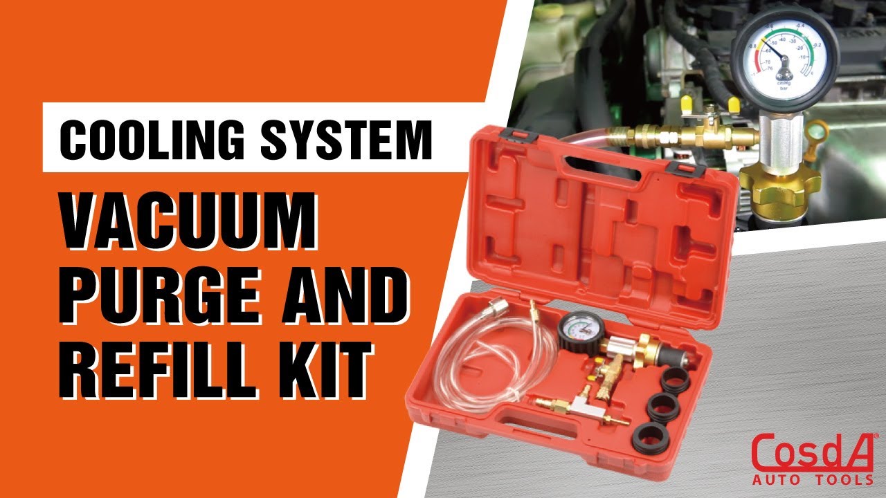 Cooling System Vacuum Purge and Refill Kit Coolant Pressure Tester