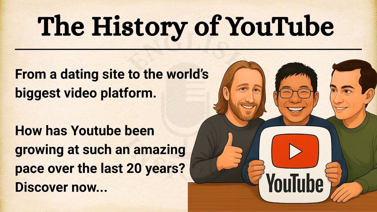 YouTube: From a Dating Site to Digital Giant || Learn English Through Story Level 2 || Graded Reader