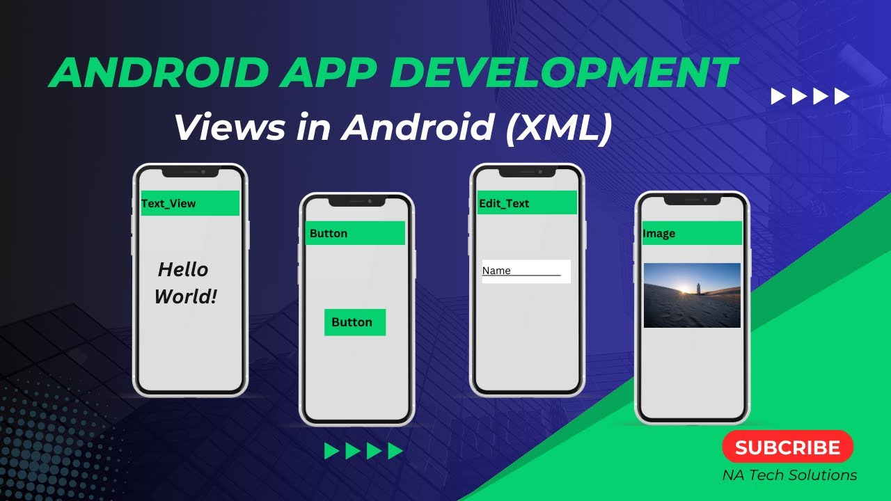 Views in Android | Buttons | TextView | EditText | ImageView | Android UI Designing