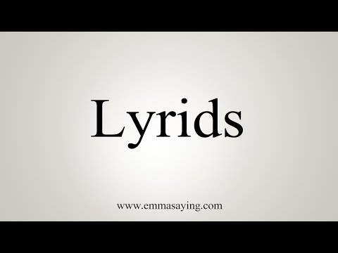How To Say Lyrids