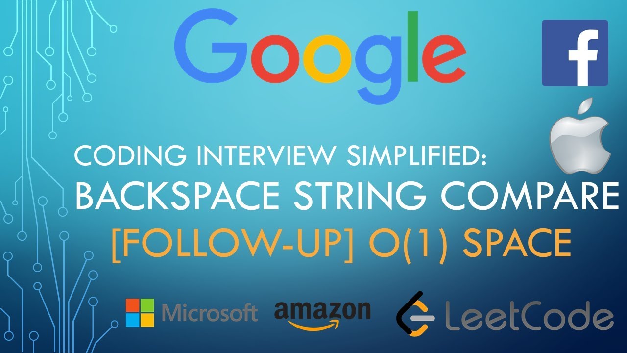Coding Interview Tutorial 122 - Backspace String Compare [Follow-Up] [LeetCode]