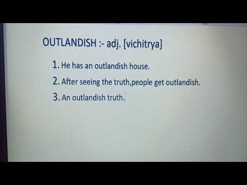 Outlandish [meaning]