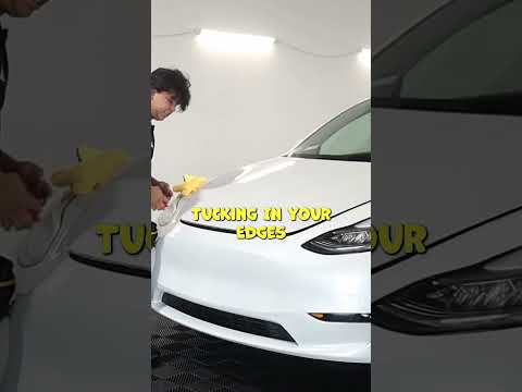 Tesla Model Y Paint Protection Film Hood Install