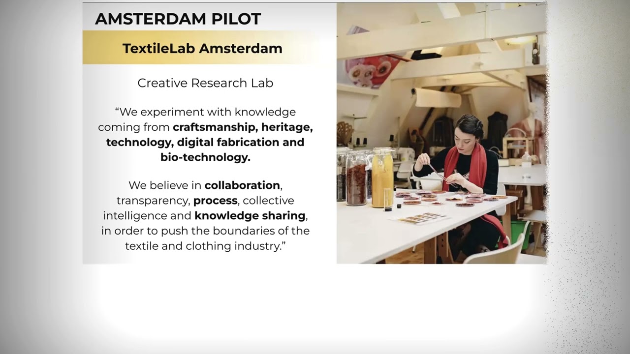 Waag Futurelab. Introduction; TextileLab Amsterdam; Conclusion: Heritage, Territory & Craftsmanship