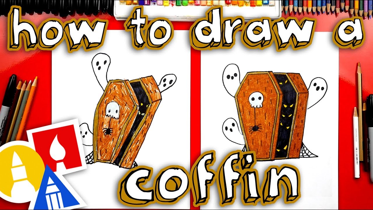 How To Draw A Coffin For Halloween