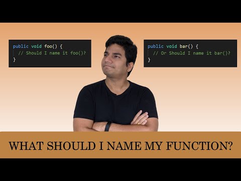 Naming Convention in Programming | What should you name your function?