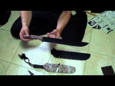 Trailmaster and Kabar Machete Kydex Sheaths
