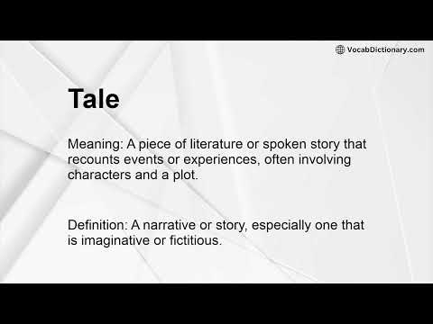 Tale Meaning