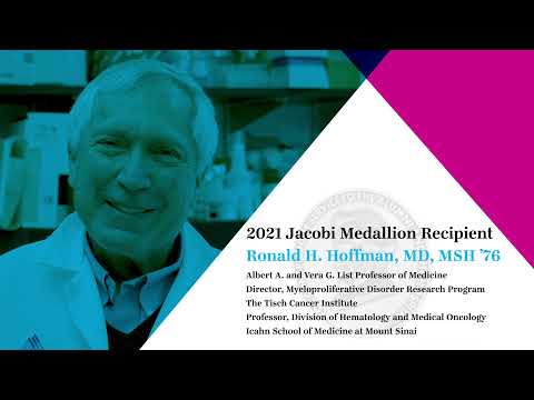 Ronald H. Hoffman, MD - Jacobi Medallion
