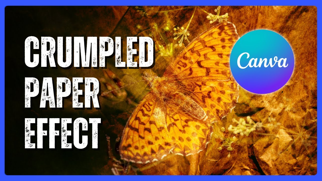 Create a Crumpled Paper Effect in Canva
