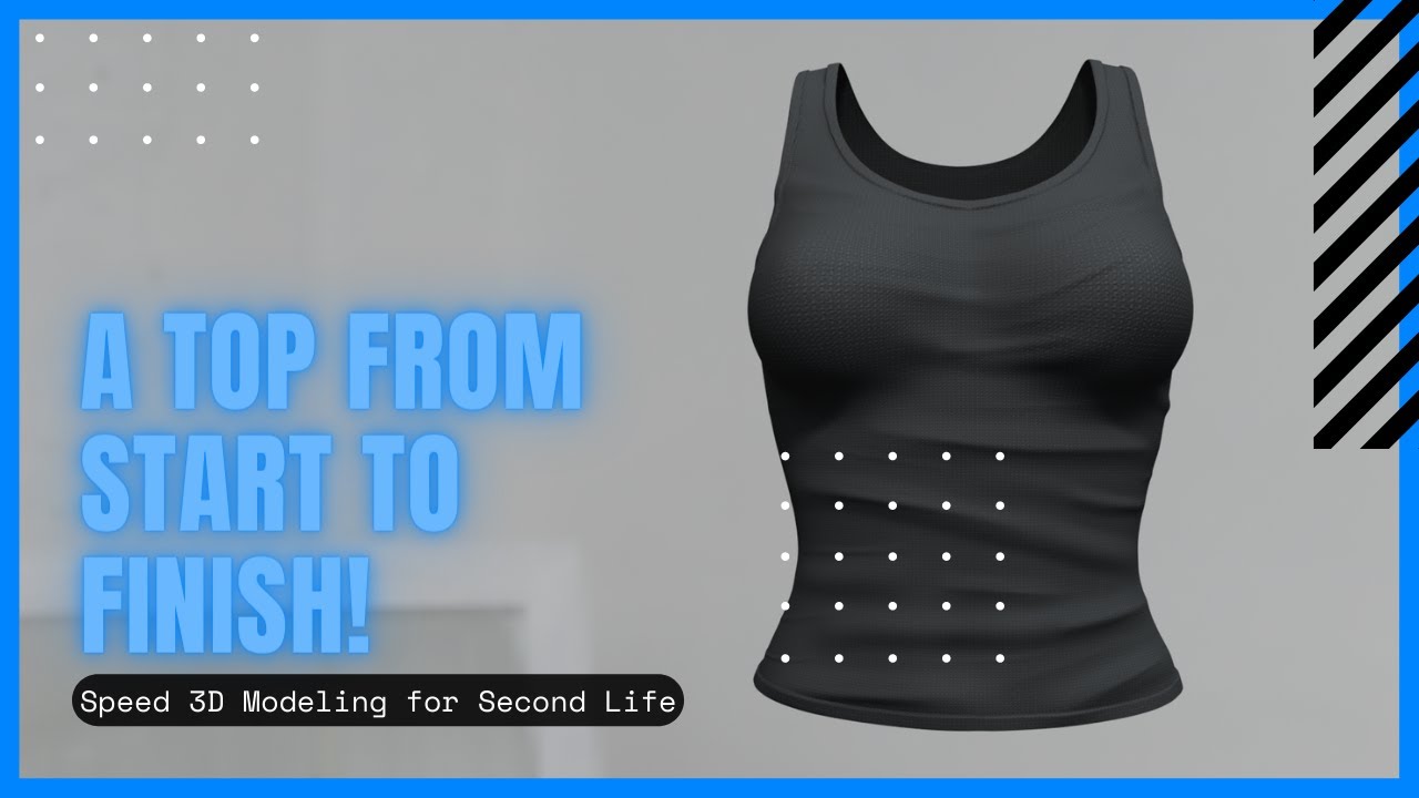 Watch My 3D Modeling Process From Blender to Second Life!