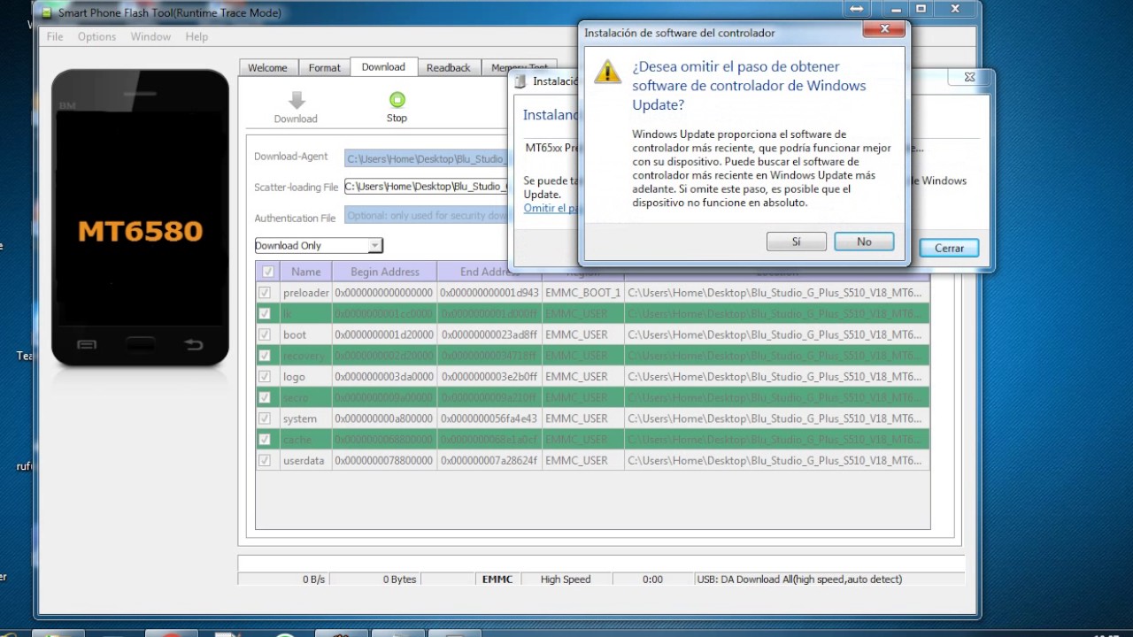 Flashear BLU Studio G Plus S510 - S510Q