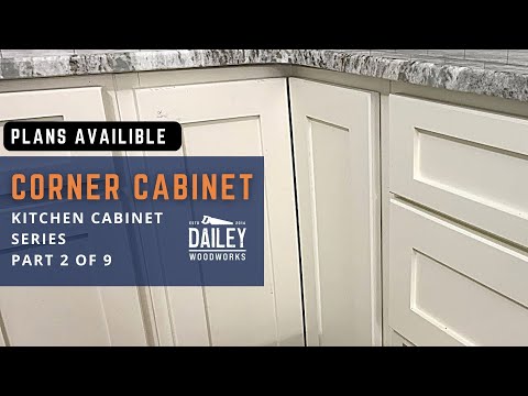 Corner Cabinet Build - How to Build Kitchen Cabinets Part 2 of 9 - Step-by-Step Tutorial