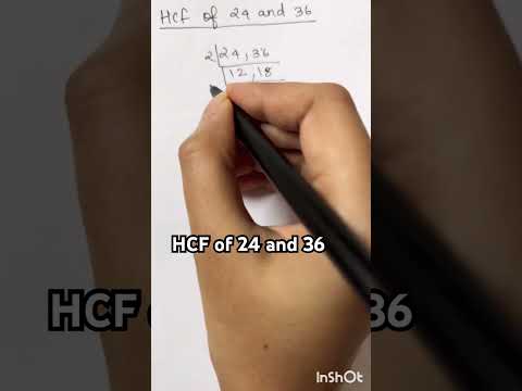 HCF of 24 and 36 #maths #ncert #education #reels #shortsfeed #shorts #shortvideo #short #shortsviral