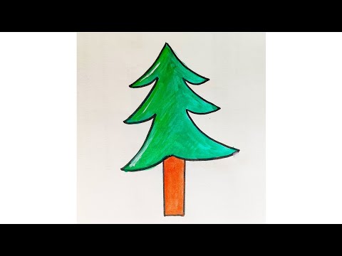 Tree drawing for kids