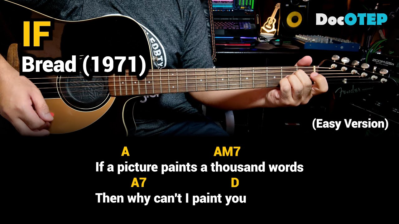 If - Bread (Easy Guitar Chords Tutorial with Lyrics)