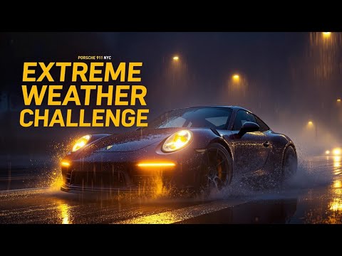 INSANE Porsche 911 Night Drive Through Rainy NYC | 4K Assetto Corsa Extreme Weather Simulation