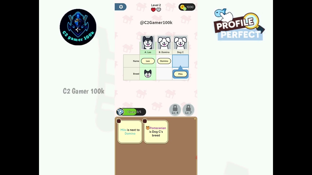 Profile Perfect Level 2 Walkthrough Solution Gameplay 