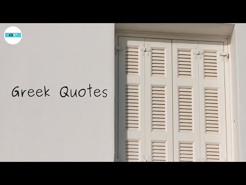 Three Greek Sayings and Quotes for a Happier Life | Greek Words of Wisdom (How to be happy)