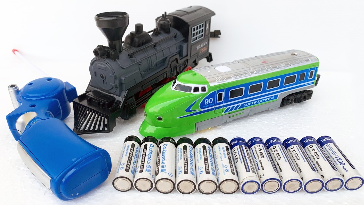 ASMR Unboxing RC Mainan Kereta Api Cepat Whoosh, Kereta Api Uap Asap Steam Train, - Train Toy