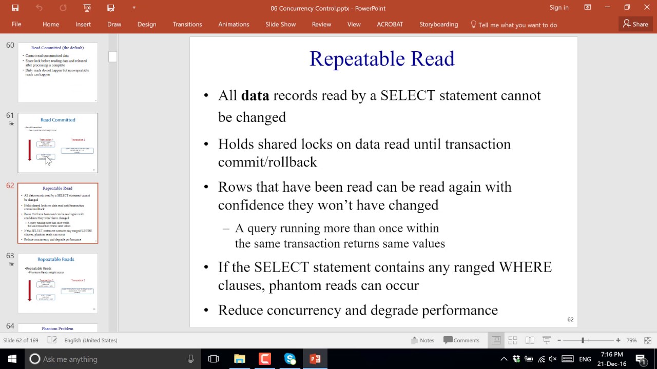 Isolation Levels & Introduction to DB Recovery