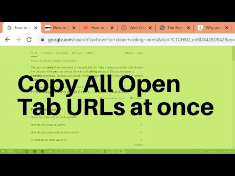 How to Copy All URLs from All Open Tabs in Your Browser