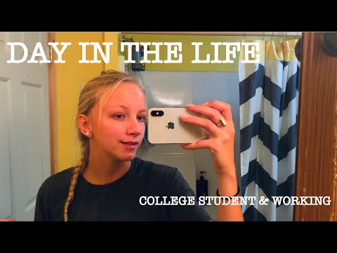 DAY IN THE LIFE: COLLEGE STUDENT AND A FULL TIME JOB