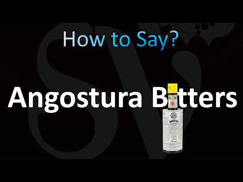 How to Pronounce Angostura Bitters (CORRECTLY!)