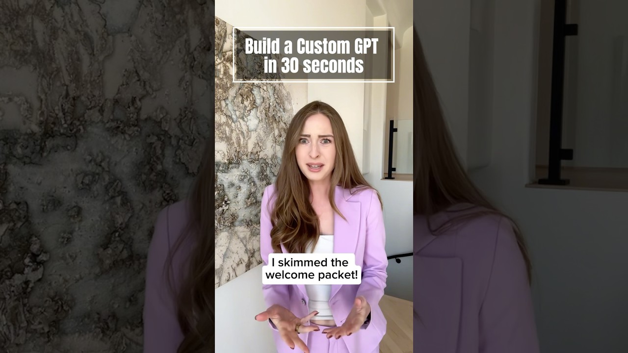 Build a Custom GPT in 30 seconds ⏳#ai #chatgpt #workhacks #corporate