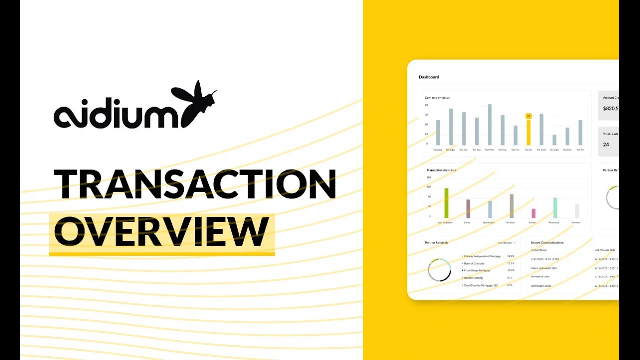 Aidium Transactions Overview