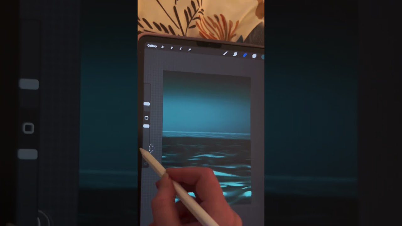 Digitally Paint Ocean Waves in Procreate Tutorial