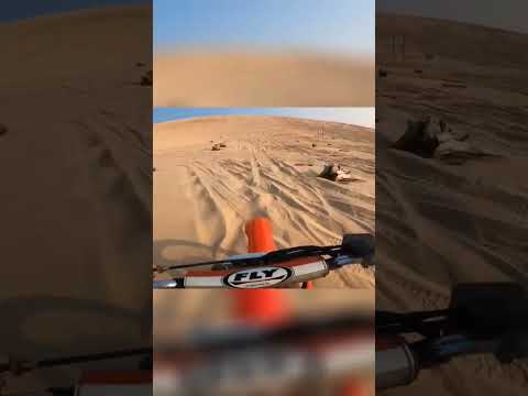 heavy dirtbike vs tallest sand dunes!! #shorts #dirtbike #viral #sand