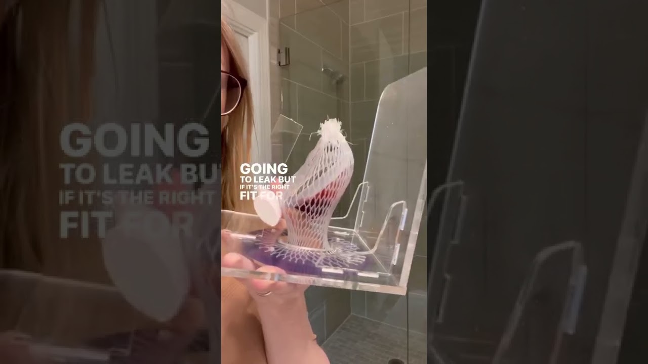Auto-Dumping aka Self-Emptying Menstrual Disc Demo with Fake 🩸 #shorts
