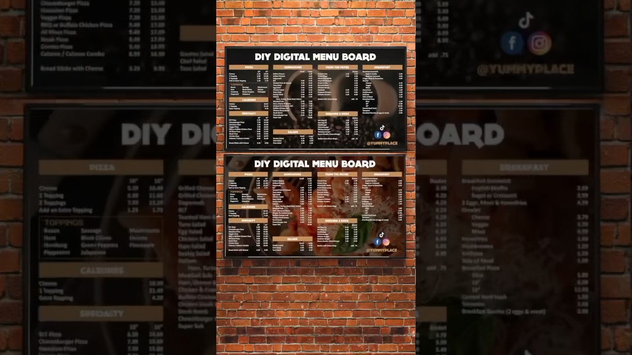 How to Make a Digital Menu Board (DIY with a TV)