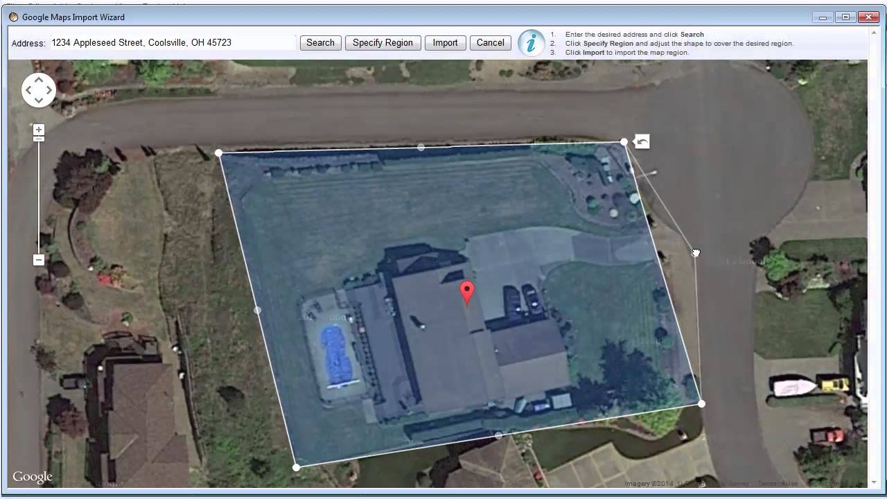 Realtime Landscaping - Google Maps Import Wizard