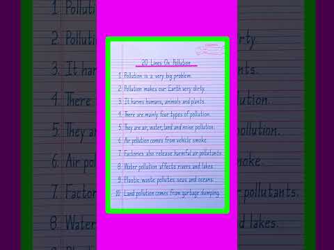 20 Lines On Pollution in English | Essay On Pollution in English | Pollution Essay in English