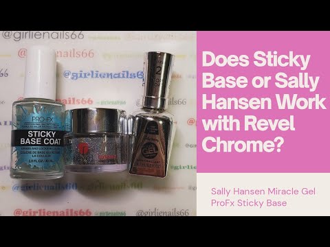 Does Sticky Base Coat or Sally Hansen Work With Revel Chrome Dip Powder 🤔