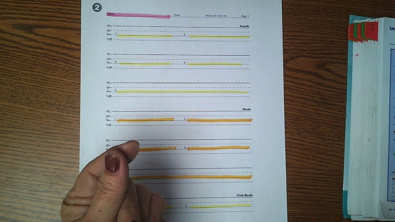 Fundations 2, Unit 7 TEST