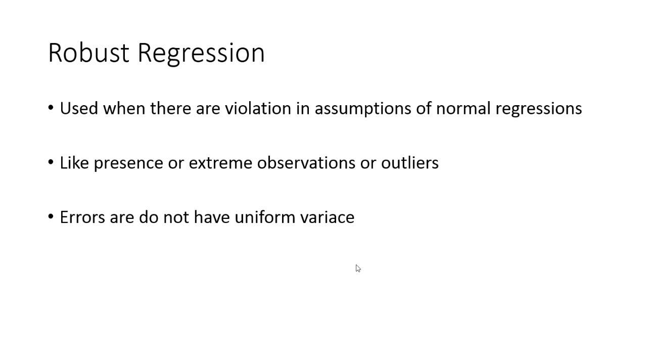 23 - Robust Regression