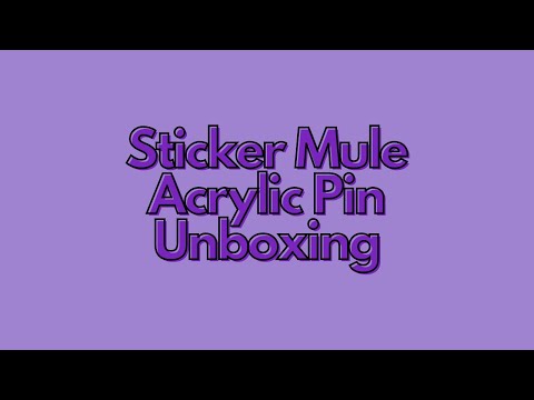 #stickermule Acrylic Pins Unboxing | #shorts #asmr