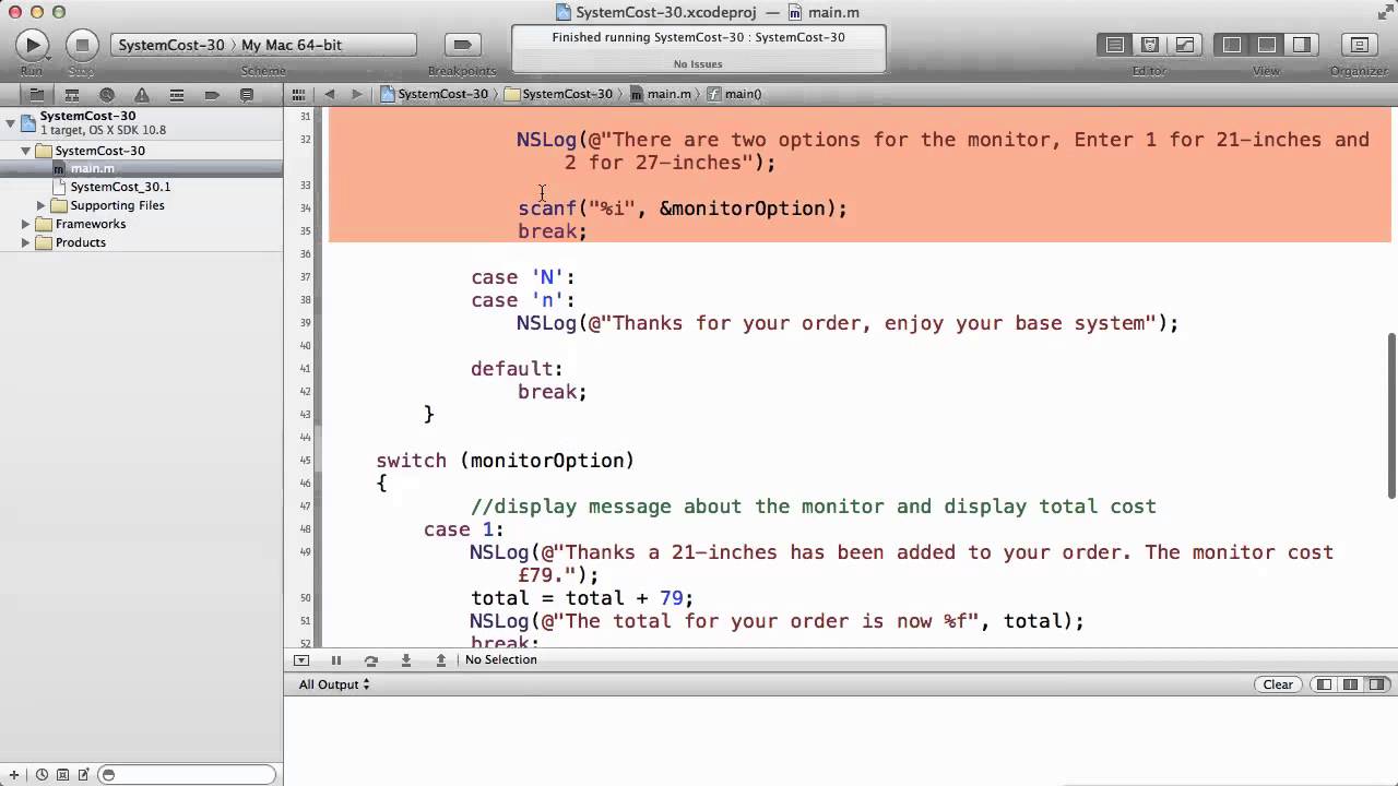 Objective C Tutorials   31   Problem and Solution 5
