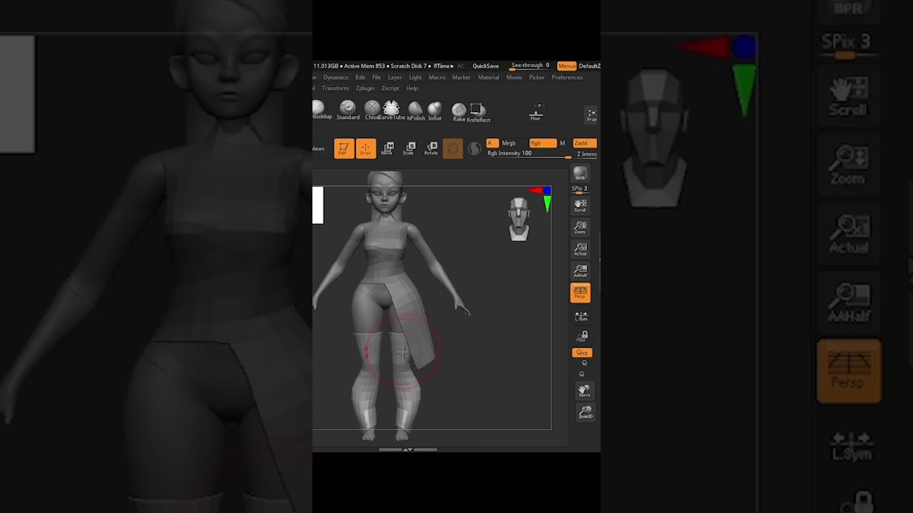 character design in zbrush #zbrush #sculpting #zbrushtutorial #blender #characters #modeling  #3d