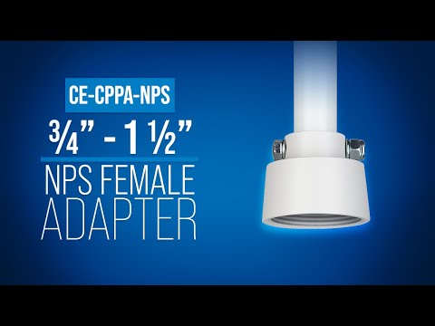 CE-CPPA-NPS: 3/4” EMT to 1-1/2″ NPS Female Adapter for CP Series Telescoping Camera Poles