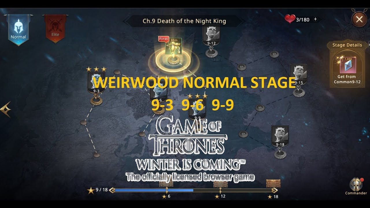 GOTWIC - Weirwood 9-3 / 9-6 / 9-9 Normal Stage