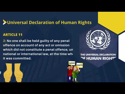Universal Declaration of Human Rights Article : 11